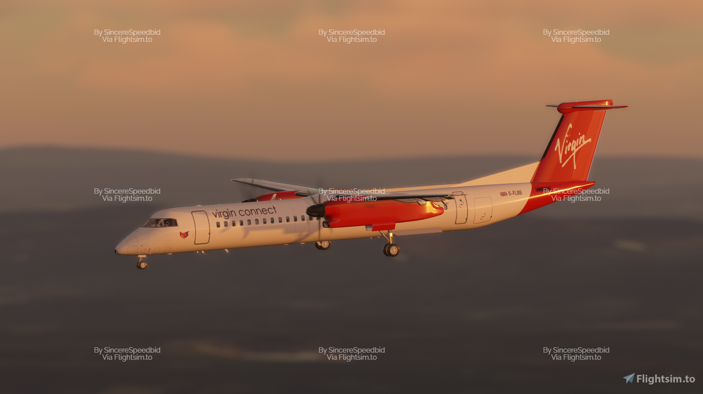 Virgin Connect | Dash8 Q400 [Concept] for Microsoft Flight Simulator | MSFS