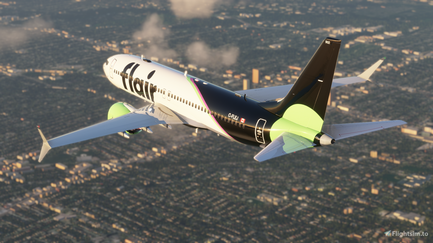 Flair Airlines Boeing 737 MAX - (10K*5K) for Microsoft Flight Simulator ...