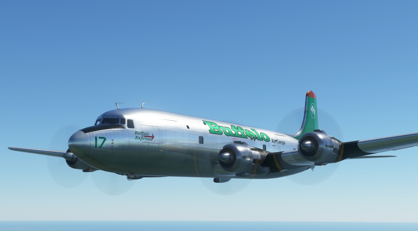 PMDG DC-6 BUFFALO Cargo Express 对于 Microsoft Flight Simulator | MSFS