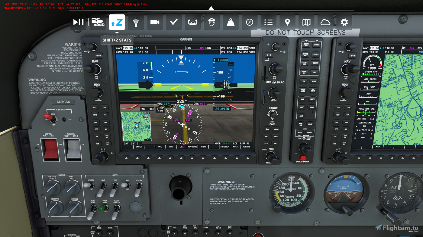 Shift+Z Stats for Microsoft Flight Simulator | MSFS