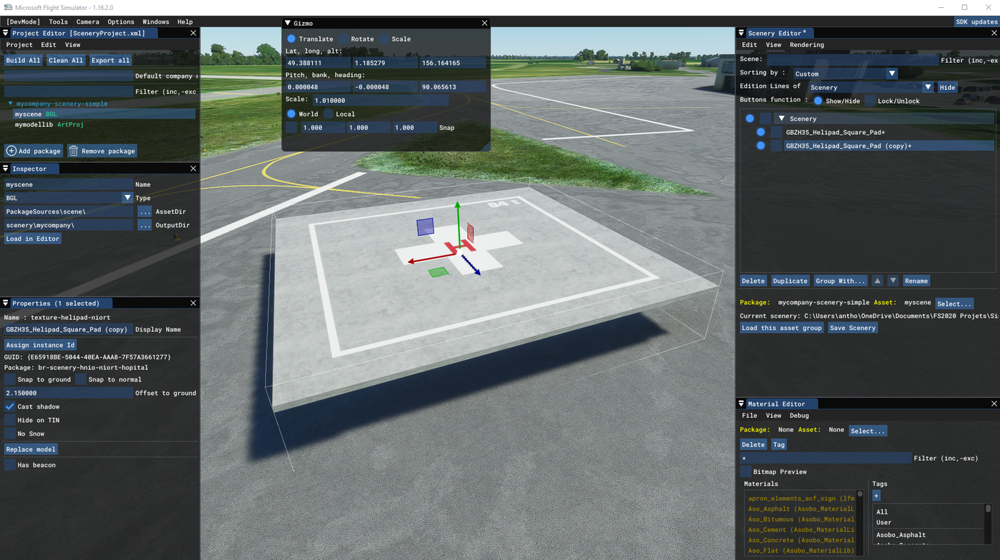 Texture for the helipad square of GBHZ35 for Microsoft Flight Simulator ...