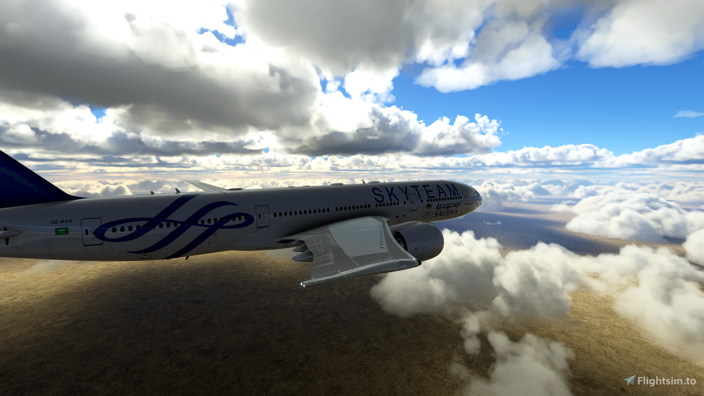 Captain Sim B777-200 Saudia SkyTeam HZ-AKA | 4K for Microsoft Flight ...