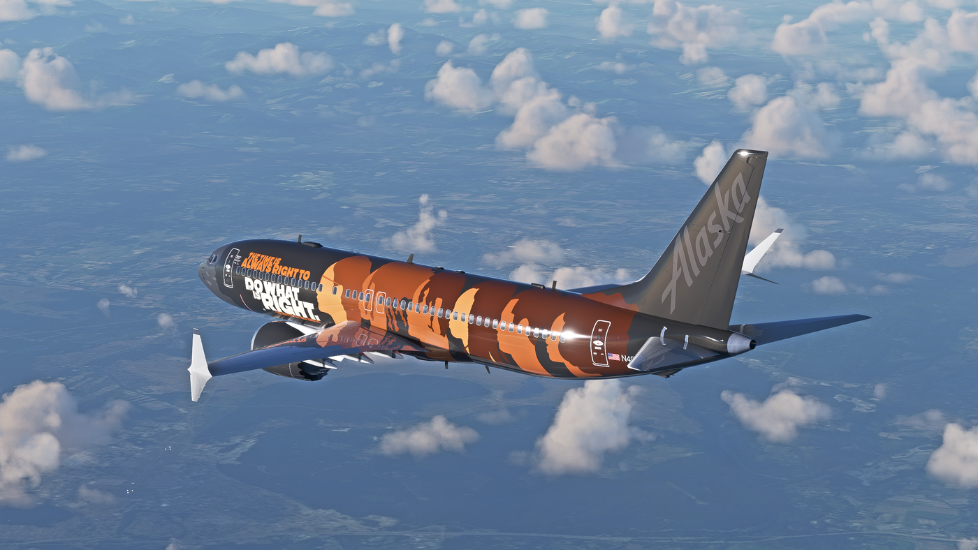 Alaska "UNCF" [8K] - B737 MAX for Microsoft Flight Simulator | MSFS