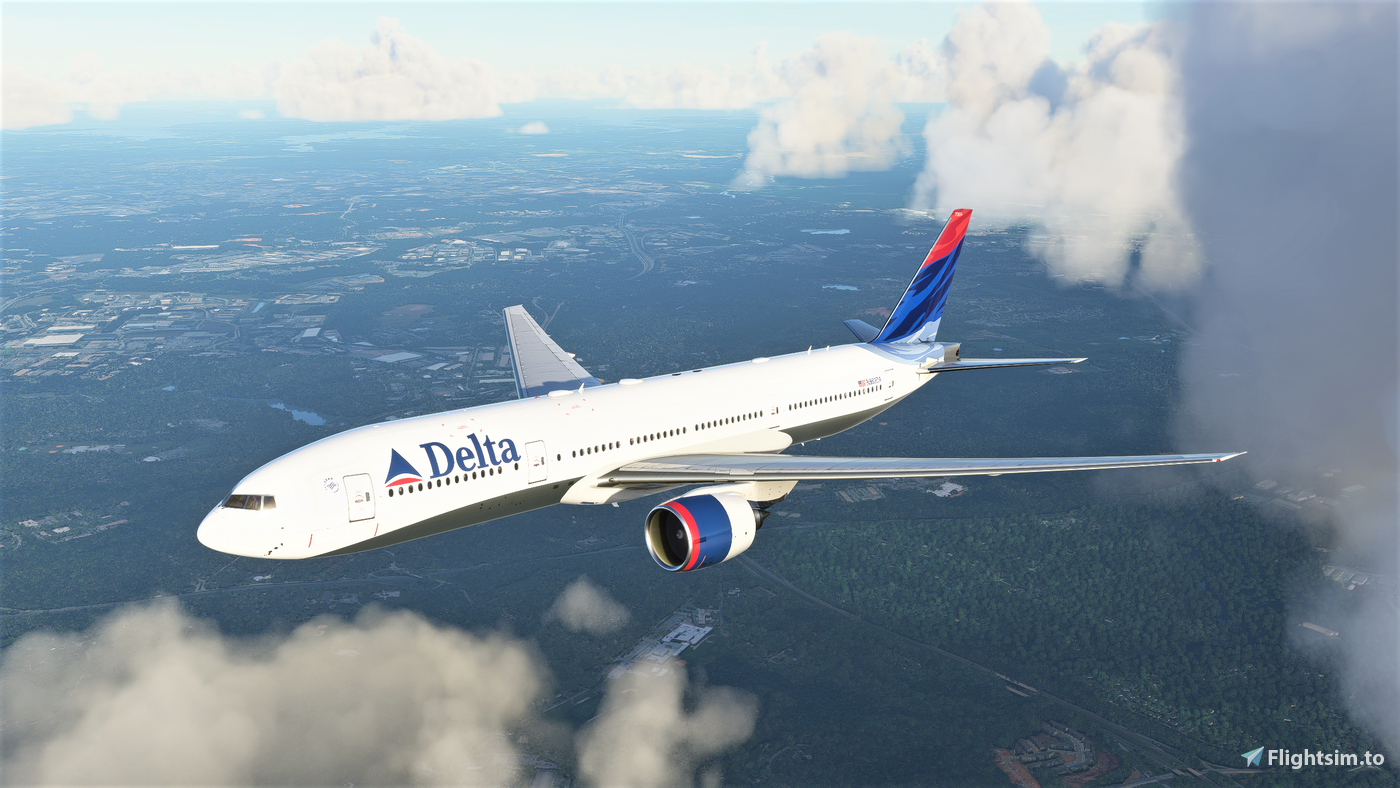 Delta 777-200 "Wavy Gravy" [8K] - Captain Sim for Microsoft Flight ...