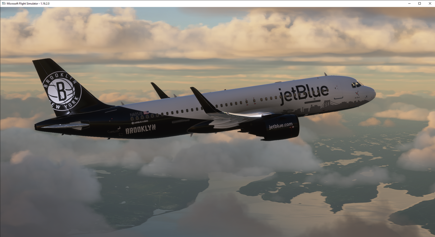 [A32NX] (8K) Airbus A320 Jet Blue BK Blue Livery for Microsoft Flight ...