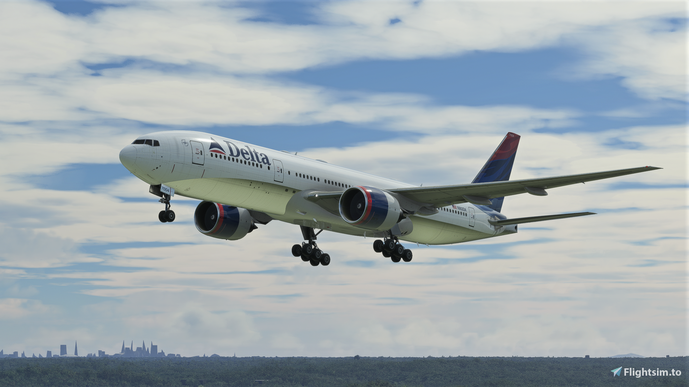 Delta 777-200 "Wavy Gravy" [8K] - Captain Sim for Microsoft Flight ...