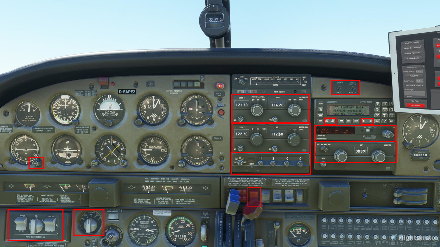 Piper PA28 Turbo Arrow AAO Axis And Ohs scripts for Microsoft Flight ...