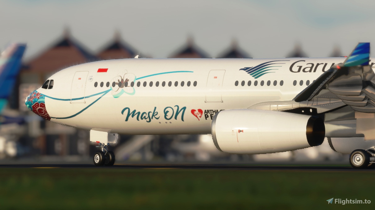 Project Mega Pack A330-300 Garuda Indonesia Masker Livery for Microsoft ...
