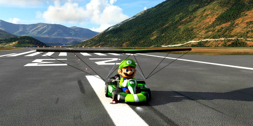 Mario Kart » Microsoft Flight Simulator