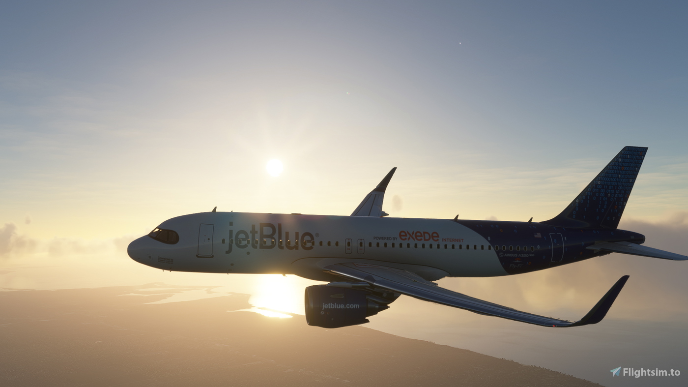 [A32NX] JetBlue Airways Binary Code Livery 8K ultra for Microsoft ...
