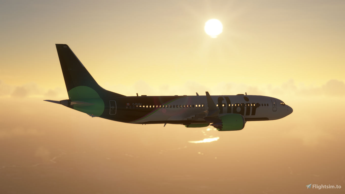 Flair Airlines Boeing 737 MAX - (10K*5K) pour Microsoft Flight ...