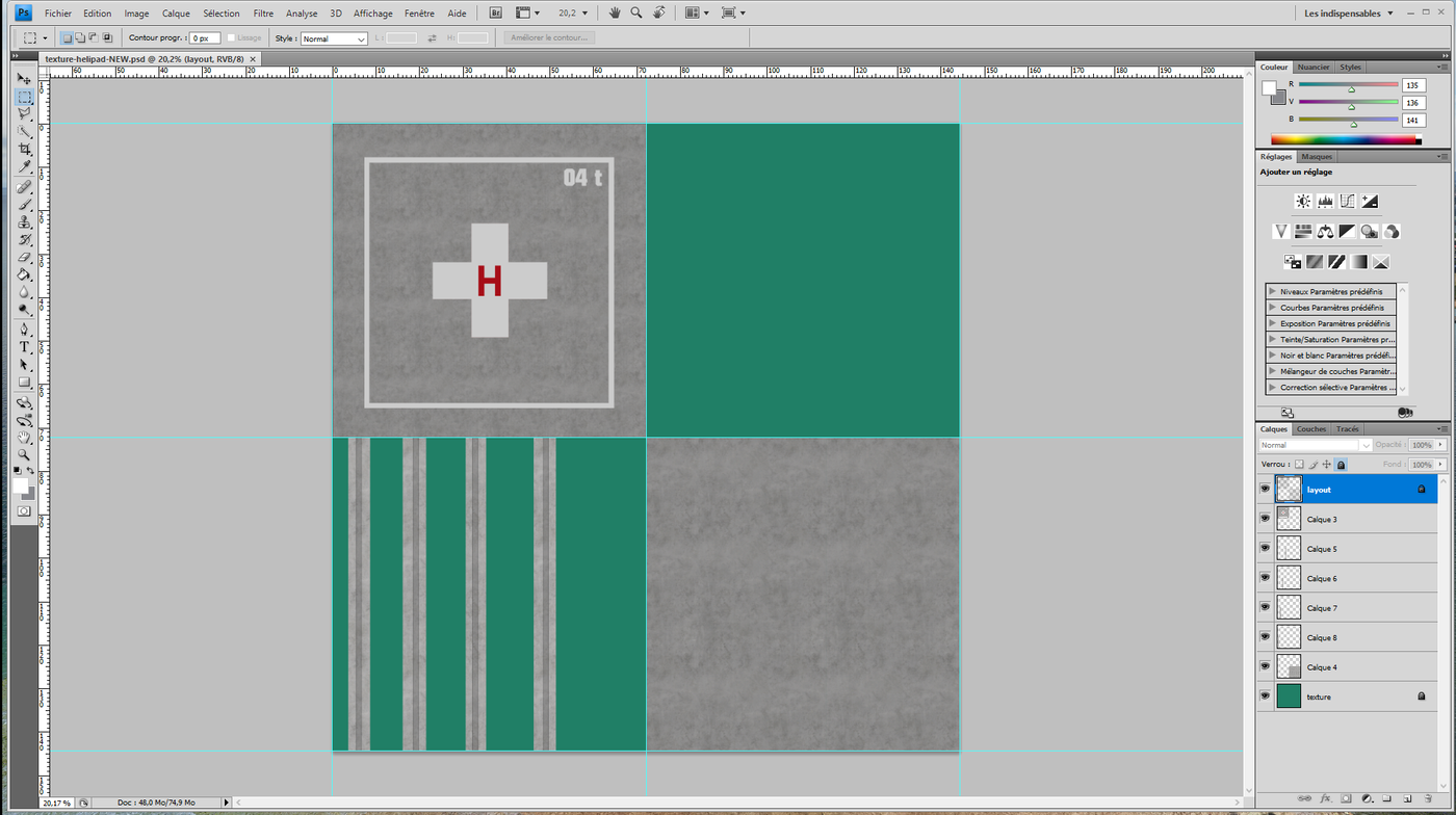 Texture for the helipad square of GBHZ35 para Microsoft Flight ...