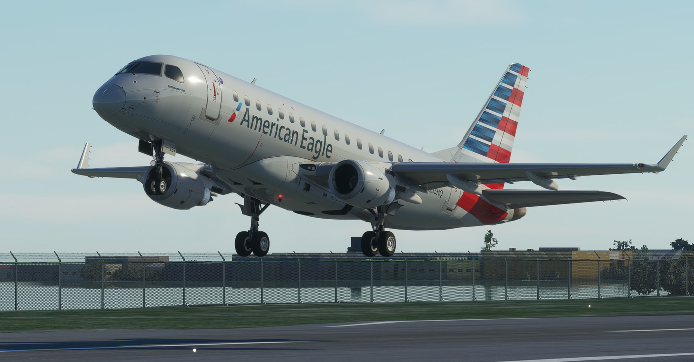 American Eagle "2013 livery" Embraer 175 Virtuacol for Microsoft Flight ...