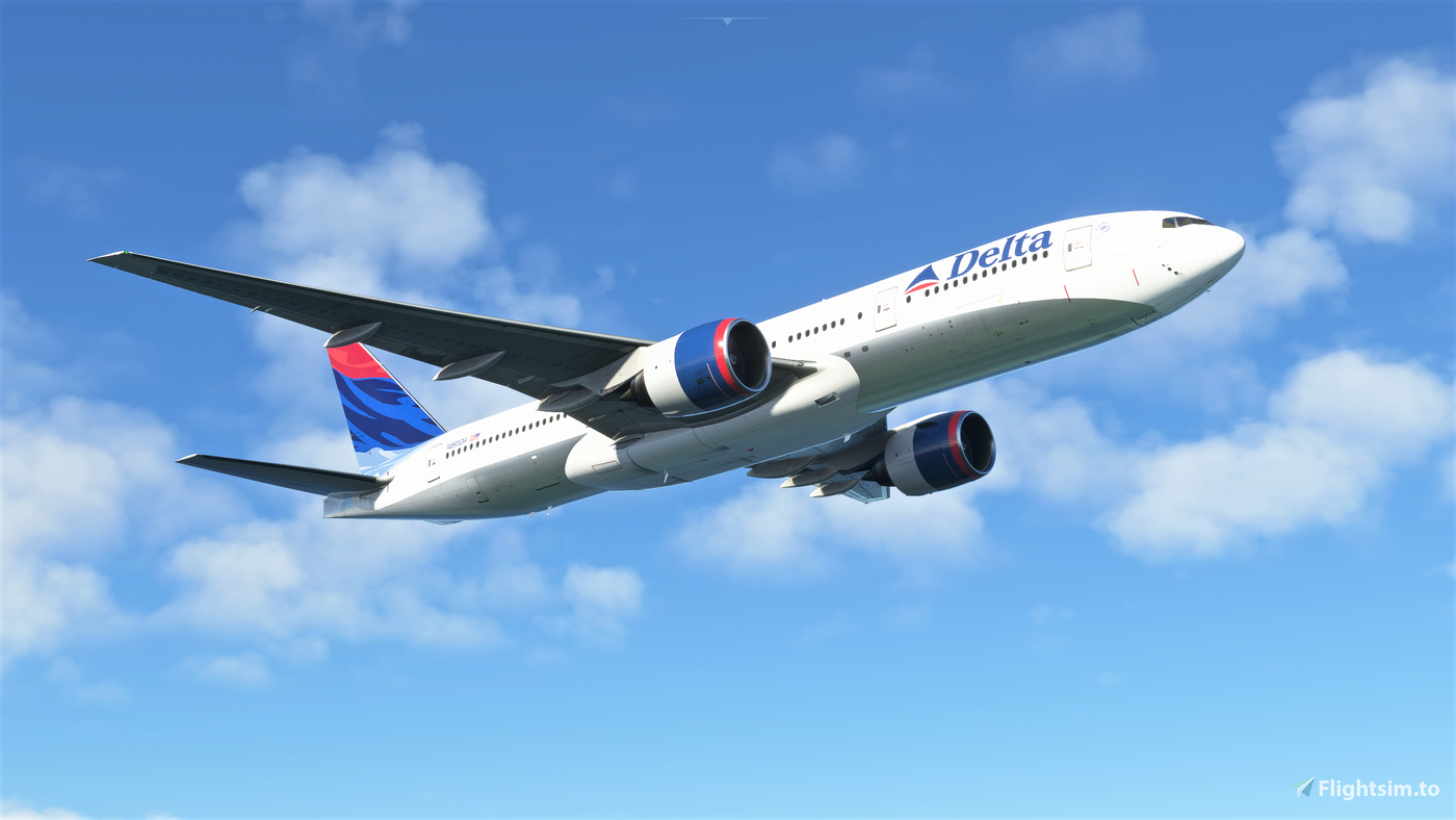 Delta 777-200 "Wavy Gravy" [8K] - Captain Sim for Microsoft Flight ...