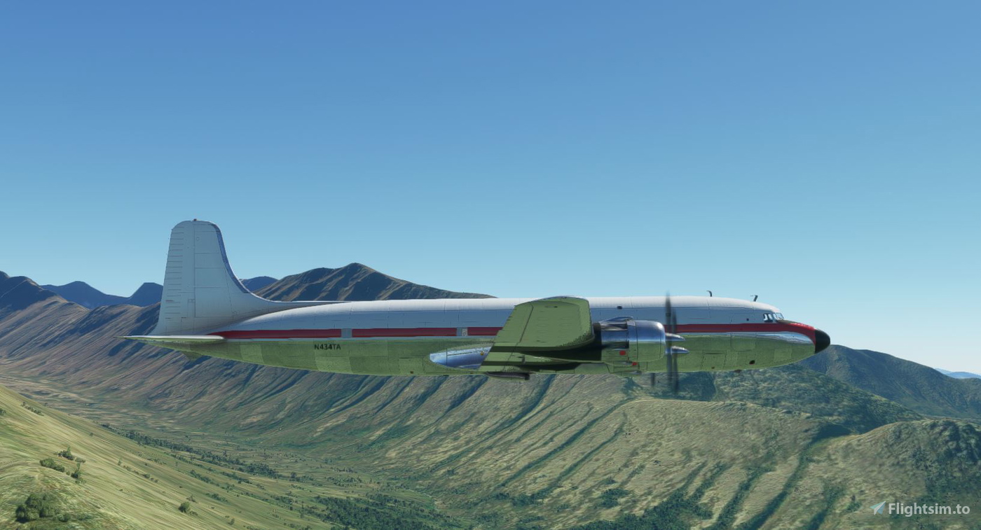 PMDG Douglas DC-6BF/ST (Swing Tail) N434TA for Microsoft Flight ...