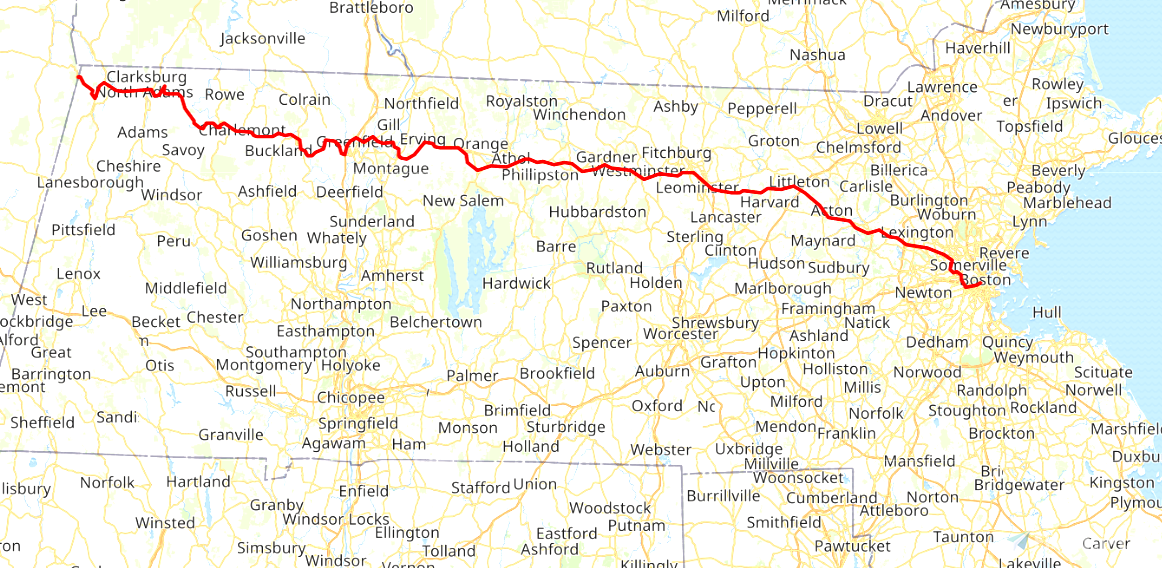 Massachusetts Route 2 flight plan » Microsoft Flight Simulator