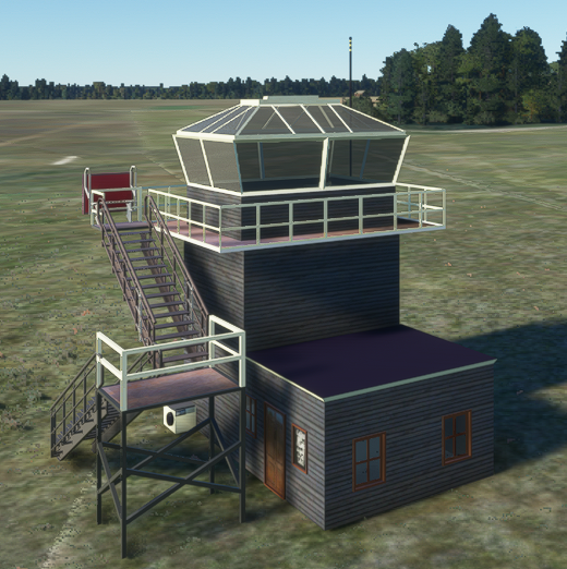 Control Tower Typical 1930 S To 1950 S Uk Local Airfield For
