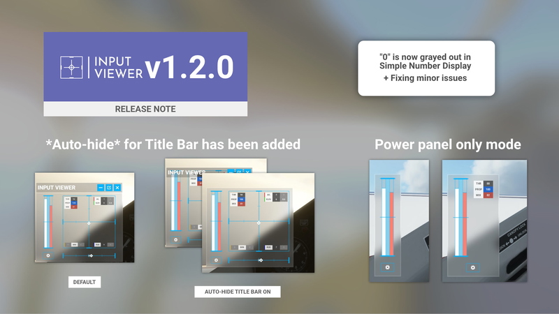Input Viewer for Microsoft Flight Simulator | MSFS