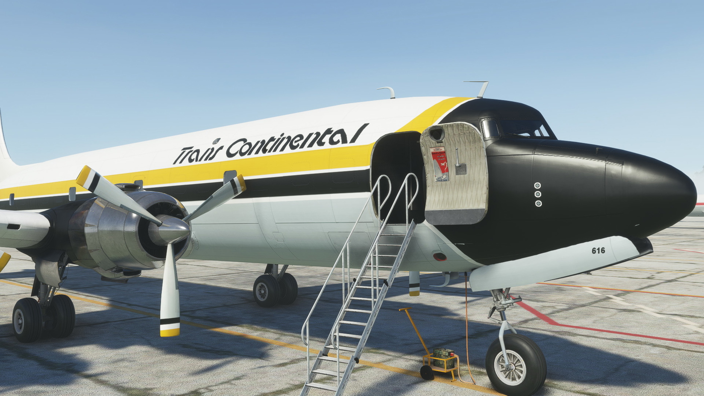 PMDG DC-6A Trans Continental Airlines for Microsoft Flight Simulator | MSFS