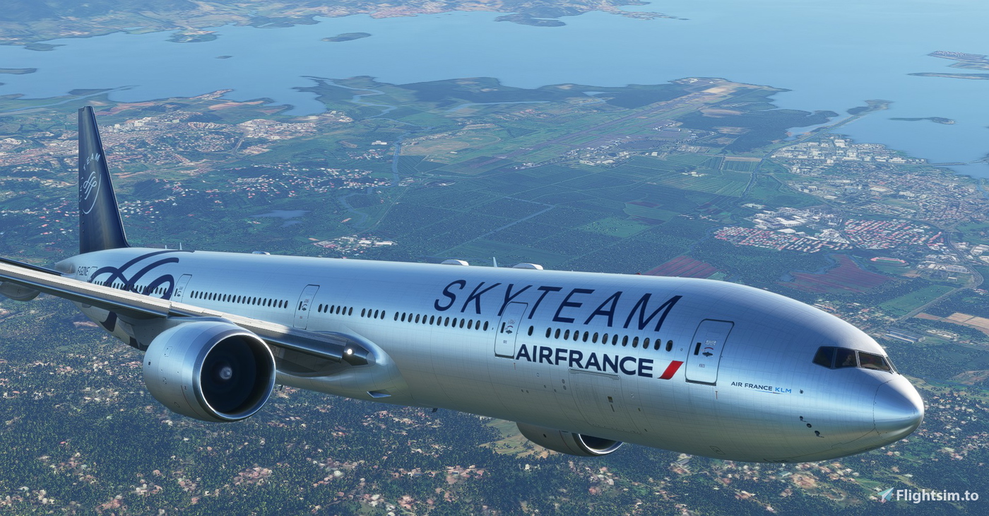 Air France "Skyteam livery" CaptainSim 777-300ER for Microsoft Flight ...