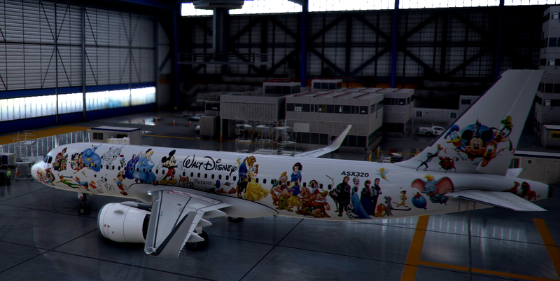 FBW A320 Walt Disney Livery for Microsoft Flight Simulator | MSFS