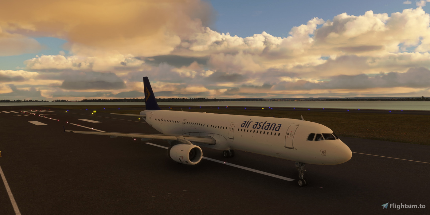 Airbus A321 Air Astana Livery for Microsoft Flight Simulator | MSFS
