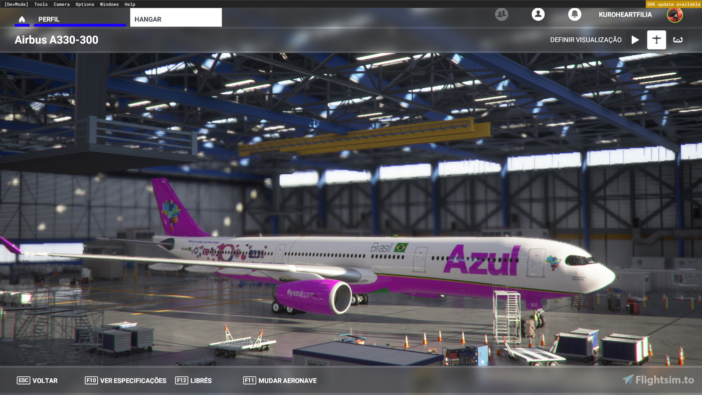 AZUL ROSA for Microsoft Flight Simulator | MSFS