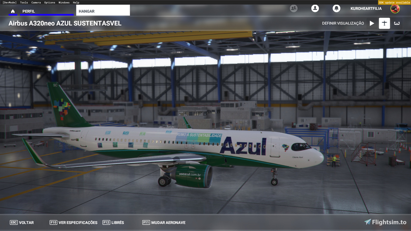 AZUL SUSTENTAVEL- A320 for Microsoft Flight Simulator | MSFS