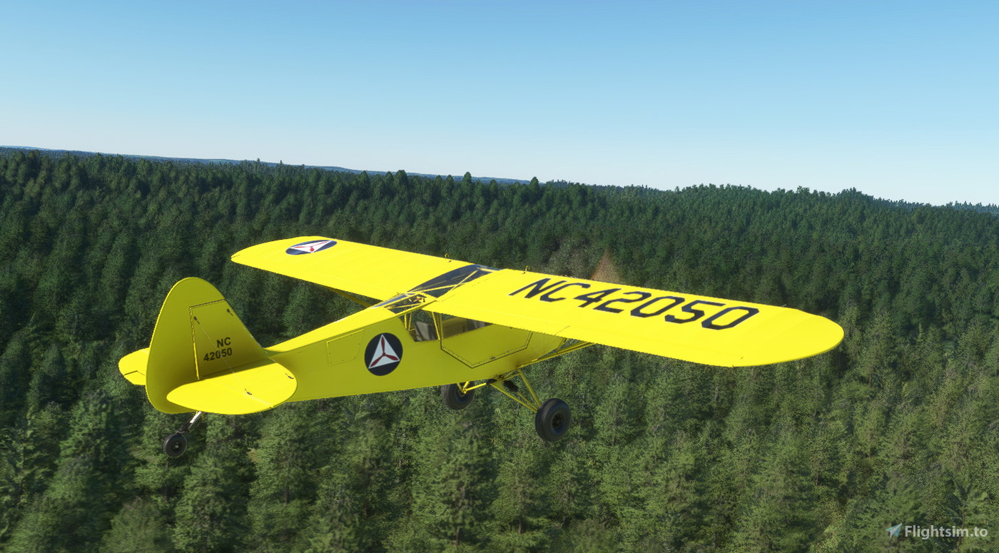 Late 1940s Civil Air Patrol Cub livery for Microsoft Flight Simulator ...