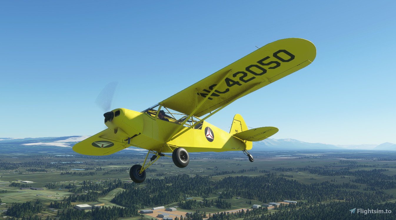 Late 1940s Civil Air Patrol Cub livery for Microsoft Flight Simulator ...