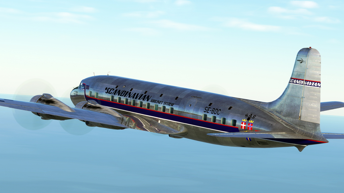 PMDG DC-6 Sleeper - SAS Scandinavian Air Systems for Microsoft Flight ...