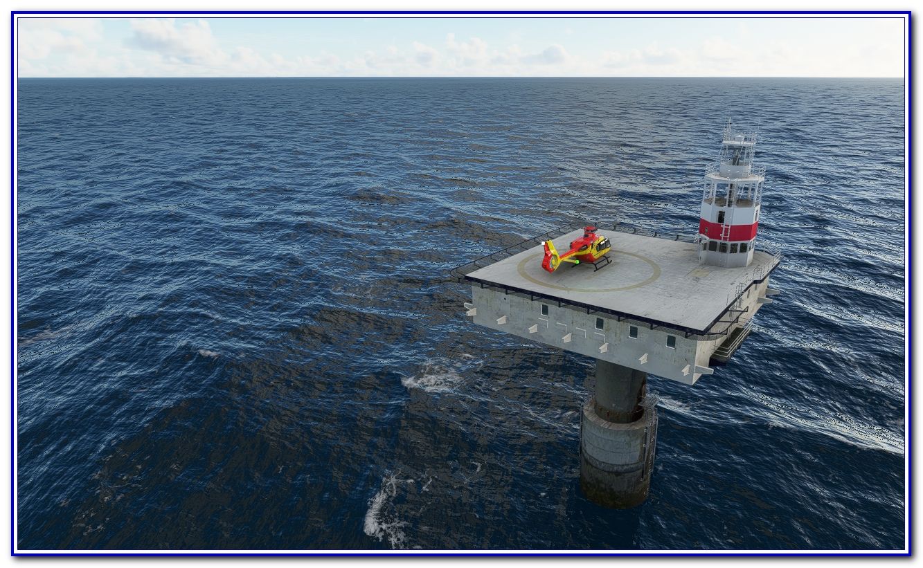 Royal Sovereign Lighthouse (Helipad) for Microsoft Flight Simulator | MSFS