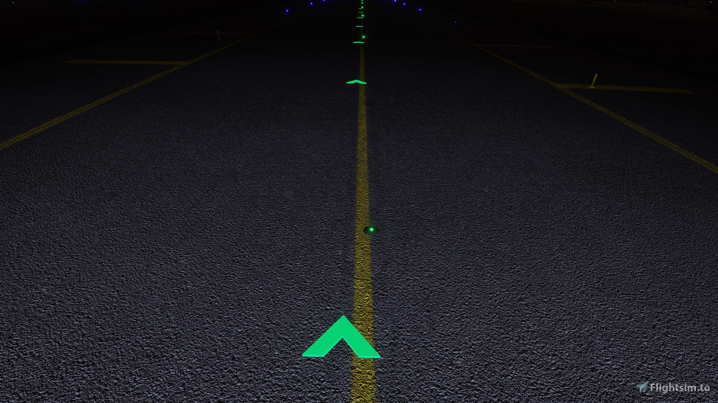 Subtle Taxi Ribbon for Microsoft Flight Simulator | MSFS