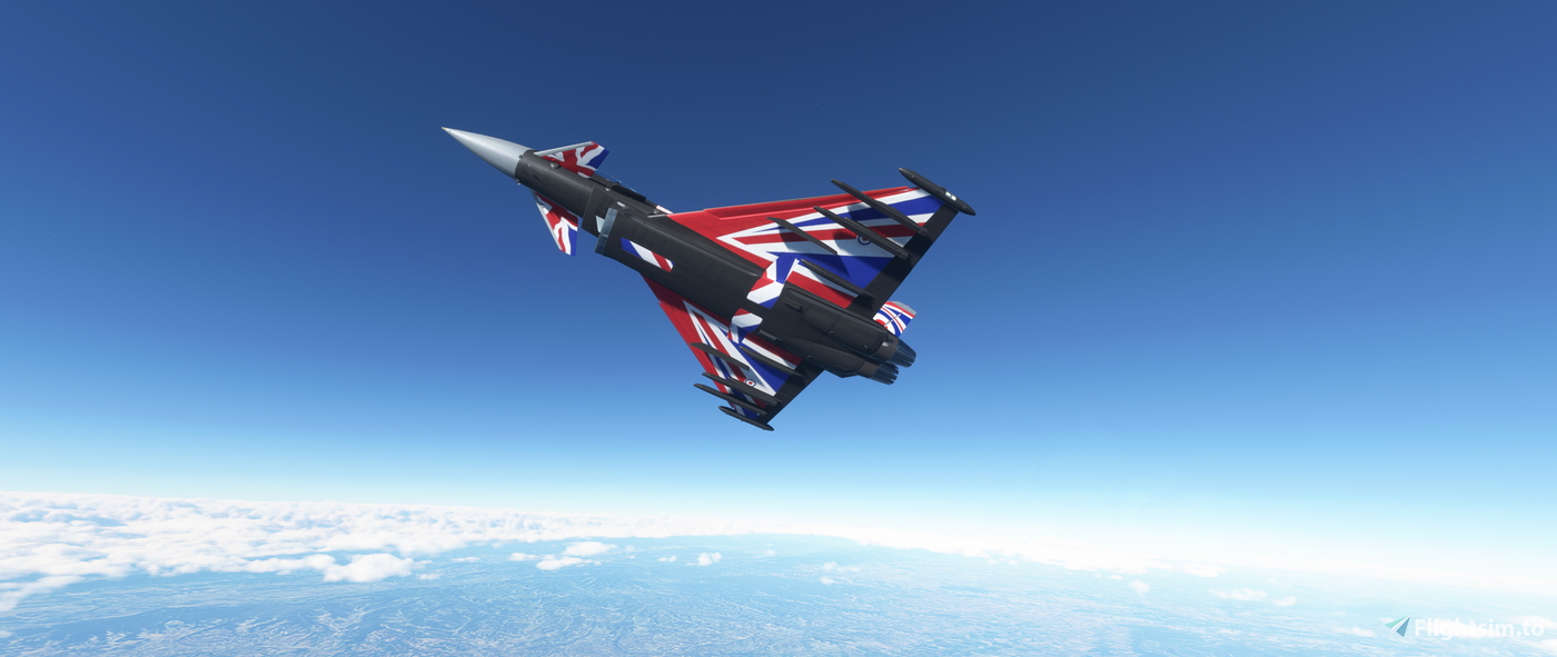Union Jack Eurofighter Typhoon ZJ914 for Microsoft Flight Simulator | MSFS