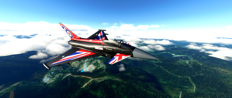 Union Jack Eurofighter Typhoon ZJ914 for Microsoft Flight Simulator | MSFS