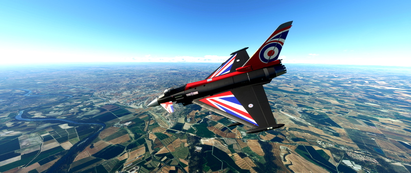 Union Jack Eurofighter Typhoon ZJ914 for Microsoft Flight Simulator | MSFS