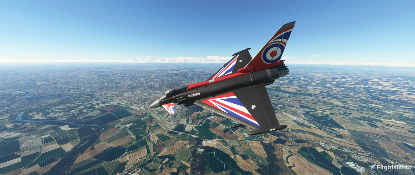 Union Jack Eurofighter Typhoon ZJ914 for Microsoft Flight Simulator | MSFS