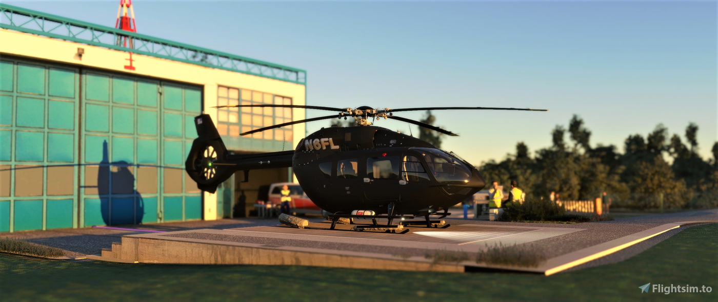 (8K) N6FL Airbus H145 Matte Black + Carbon Interior for Microsoft ...