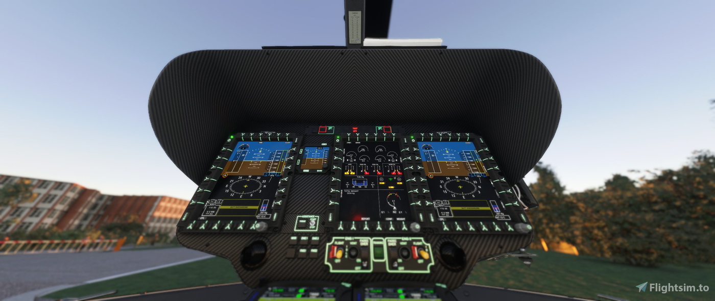 (8K) N6FL Airbus H145 Matte Black + Carbon Interior for Microsoft ...