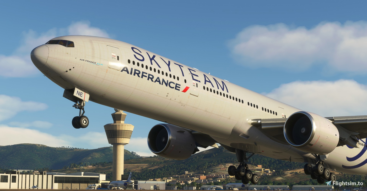 Air France "Skyteam livery" CaptainSim 777-300ER for Microsoft Flight ...