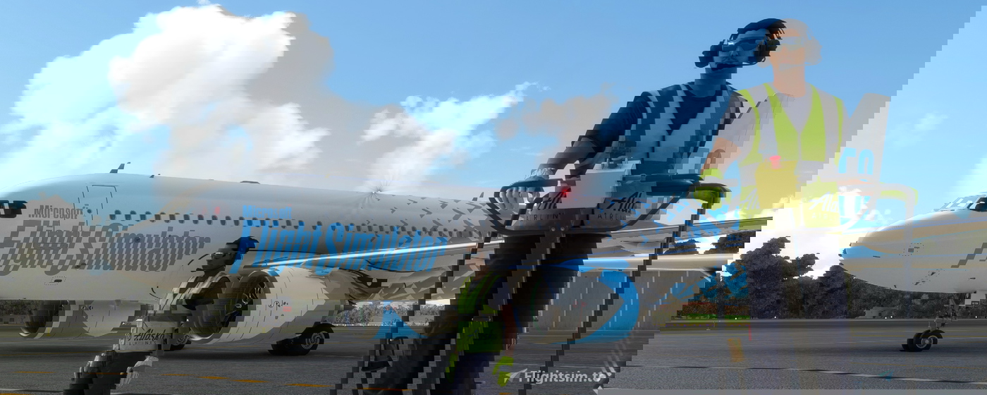 Alaska Airlines Ground Crews for Microsoft Flight Simulator | MSFS