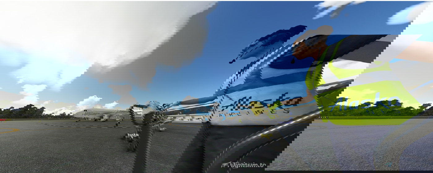 Alaska Airlines Ground Crews for Microsoft Flight Simulator | MSFS