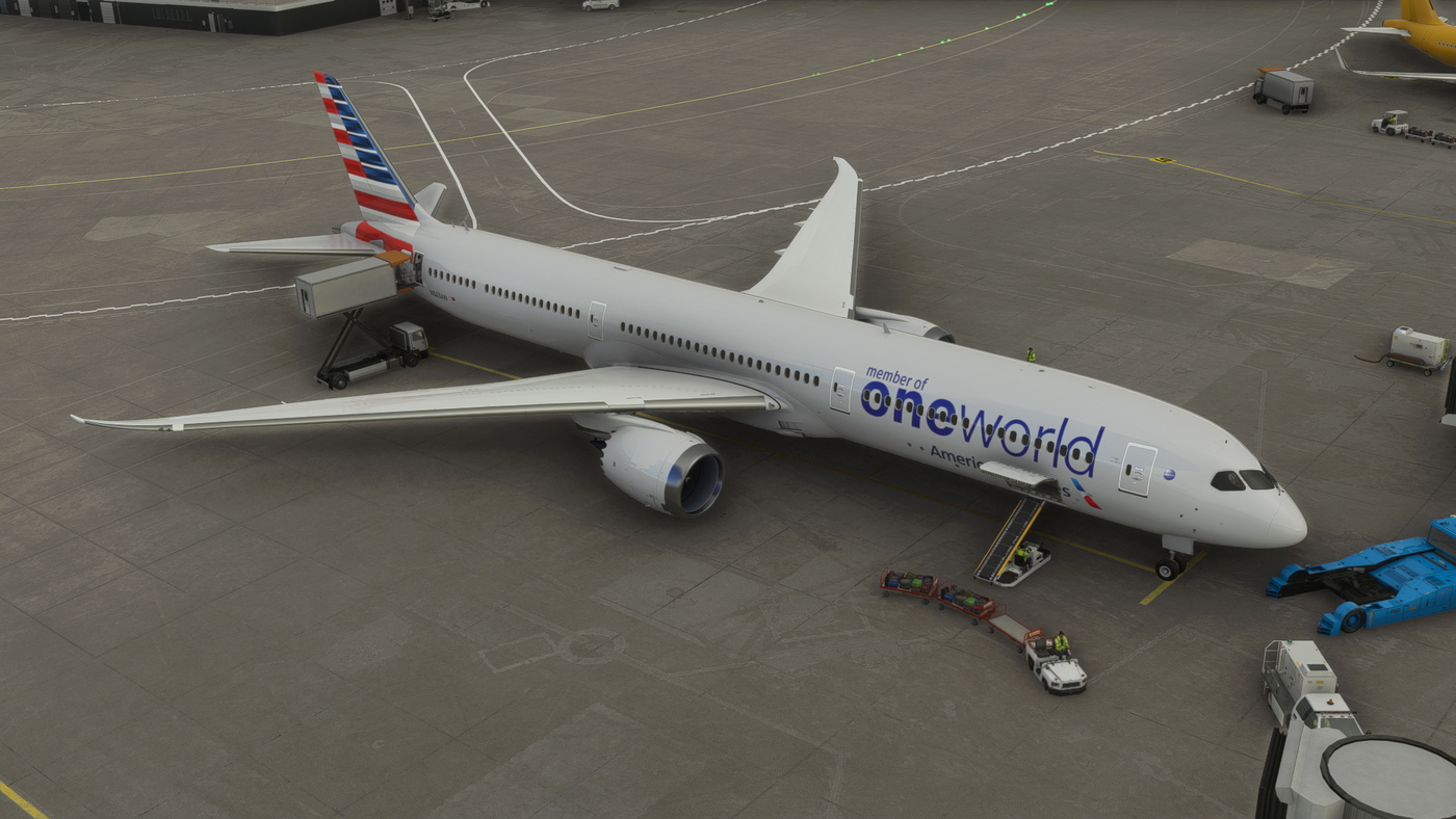 B787 American Airlines One World Livery 8K ultra voor Microsoft Flight ...