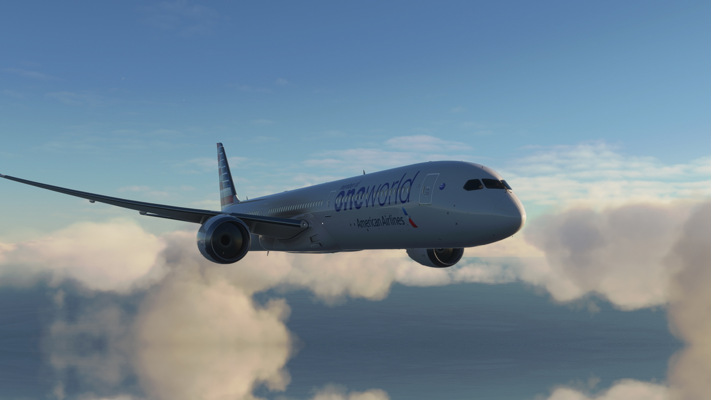 B787 American Airlines One World Livery 8K ultra voor Microsoft Flight ...