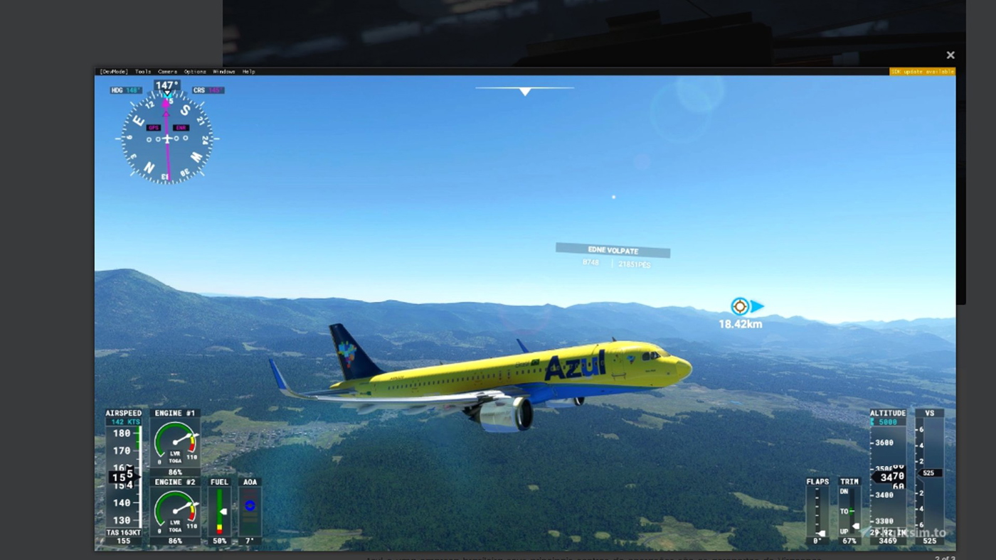 AZUL CANARINHO for Microsoft Flight Simulator | MSFS