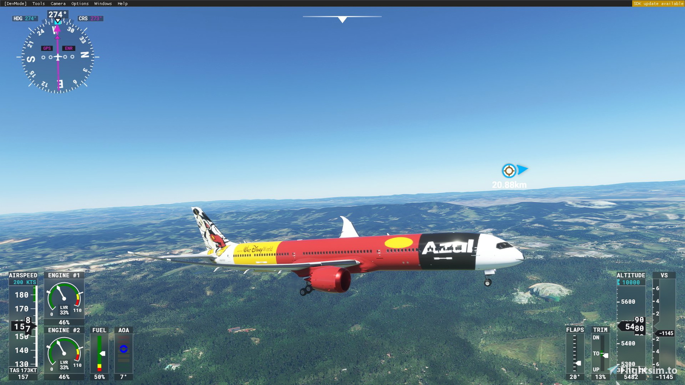 AZUL MICKEY-787 pour Microsoft Flight Simulator | MSFS