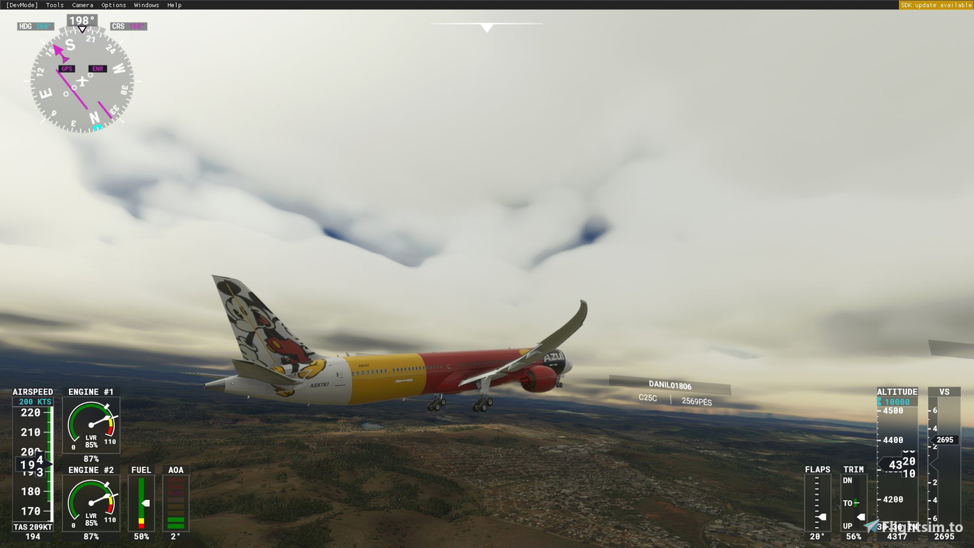 AZUL MICKEY for Microsoft Flight Simulator | MSFS