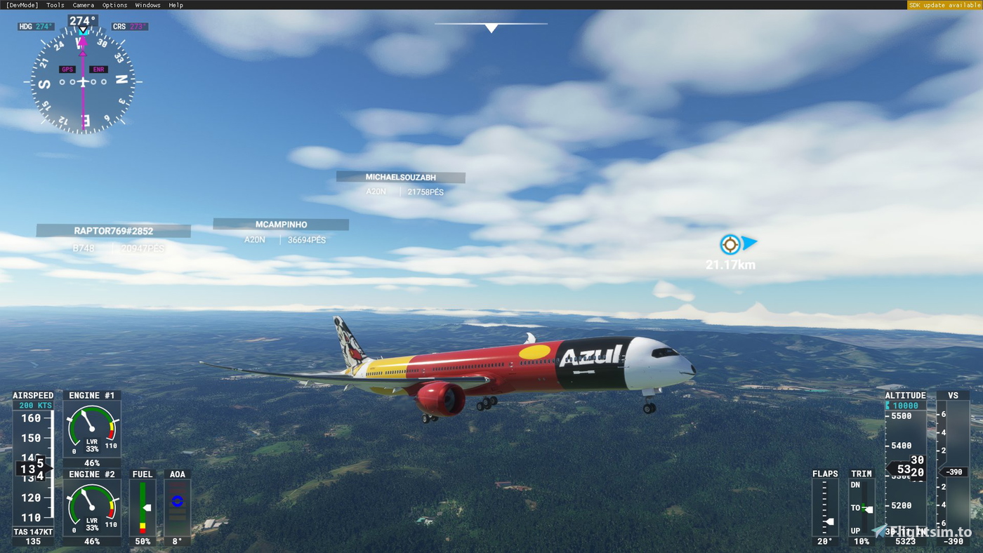 AZUL MICKEY for Microsoft Flight Simulator | MSFS