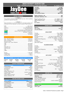 Boeing 787-10 Dreamliner - Guide Checklist & Procedures for Microsoft ...