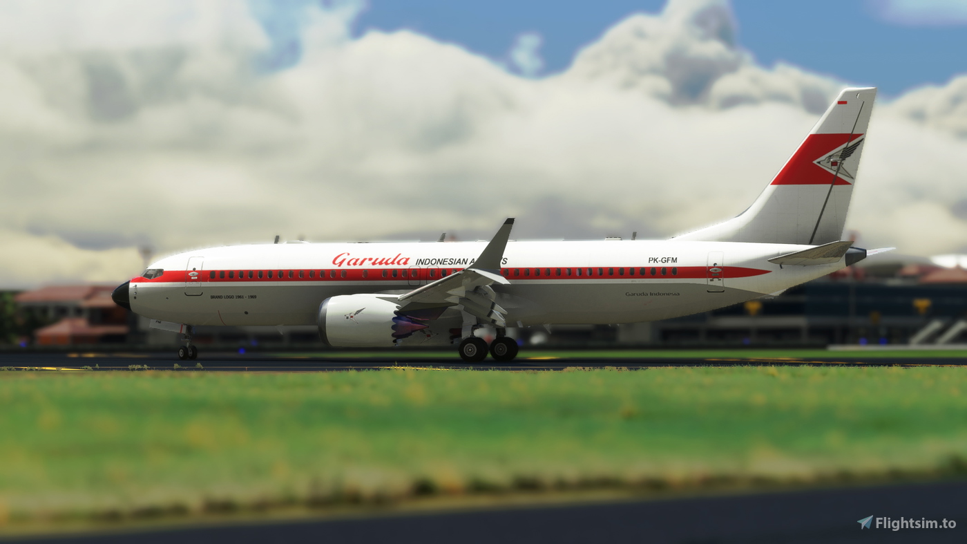 Bredok3d B737 Max Garuda Indonesia Retro 1 Livery for Microsoft Flight ...